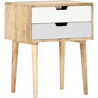 vidaXL Nachttisch 47 x 35 x 59 cm Mango Massivholz Vidaxl