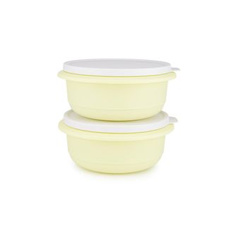 Tupperware Peng Pro 2x Schüssel 1 L gelb Rührschüssel Servierschüssel Salatschüssel (inkl. Twin weiß), nicht Zutreffend