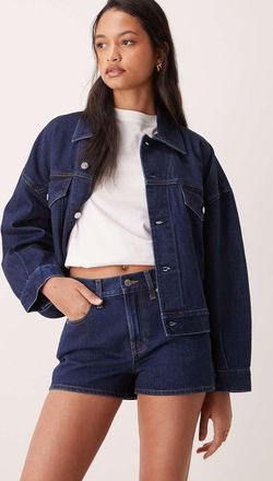 Calvin Klein Jeans Archive - Mini-short en jean - Bleu fonc&eacute; d&eacute;lav&eacute;