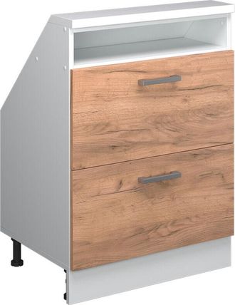 Vicco Meuble mansard&eacute; Rion, Ch&ecirc;ne blanc/force de lor, avec 2 tiroirs, Vicco