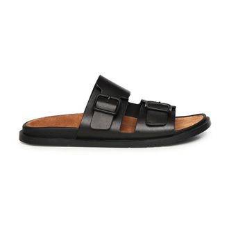 Camper Homme, Chaussures, Noir, Taille: 44 EU Buckle-strap Sandal