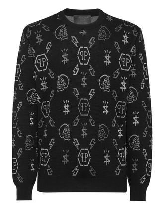 Philipp Plein Rundhalspullover Monogram