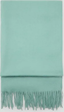 Mango &Eacute;charpe &agrave; franges vert menthe - Femme - Taille unique - MANGO