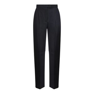 Khaite Jude Hose aus Wollmischung mit Streifen - - Trousers - Damen - Blau - XS