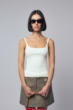 Courr&egrave;ges Tank Top Lingerie 90s Rib