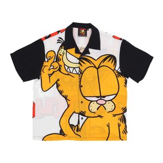 Iuter Wei&szlig;es Garfield Kurzarmhemd - - Shirts - Herren - Mehrfarbig - M