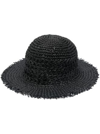 Ruslan Baginskiy chapeau tress&eacute; &agrave; logo brod&eacute; - Noir