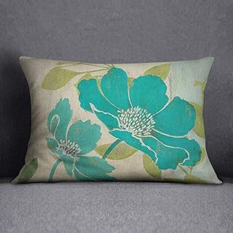 Le jardin du Lin Kissenhüllen, Cotton, Mehrfarbig, 45x45