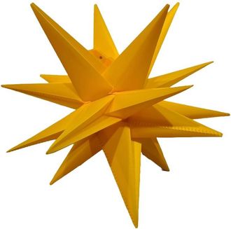 Star-Max LED Kunststoffstern gelb 35 cm