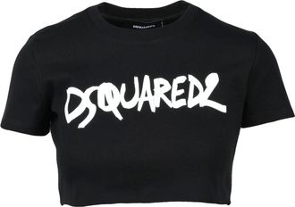 Dsquared2 Femme, Tops, Noir, Taille: 36 FR T-Chemises