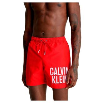 Calvin Klein Herren Badehose Medium Drawstring Lang, Rot (Cajun Red), XL