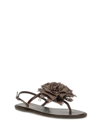 Le Silla Womens Rose Sandals Fondente Calf Leather Bos Taurus