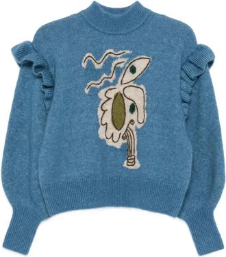 Alemais Femme, Pulls, Bleu, Taille: 38 FR Azar Knit