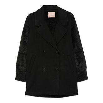 Twinset Caban - - Coats - Damen - Schwarzk - M