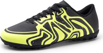 Dream Pairs Herren Fu&szlig;ballschuhe Training Sportschuhe Hallenfussballschuhe Fu&szlig;ballspiel Fussballschuhe,Size 43,Schwarz/Neongr&uuml;n,DMUMSO2502