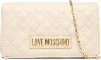 Love Moschino Femme, Sacs, Beige, Taille: ONE Size Quilted Pochette