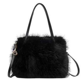 Generic Sac &agrave; bandouli&egrave;re noir pour femme avec sangle de poche pour un usage quotidien, sac de style automne hiver, Noir, 24 x 18x 10 cm