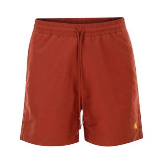 Carhartt Work in Progress Homme, Maillots de bain, Rouge, Taille: L Chase Swim Trunks