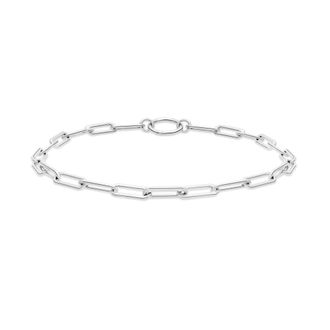 Tamaris Anklet - Elegantes Fu&szlig;kettchen aus poliertem Edelstahl - Silber - Gliederkette verstellbar bis 25 cm - wasserfest & hautfreundlich