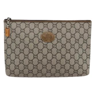 Gucci Pochette en toile Pre-owned - Femme - Pre-owned - Beige - Taille: ONE Size