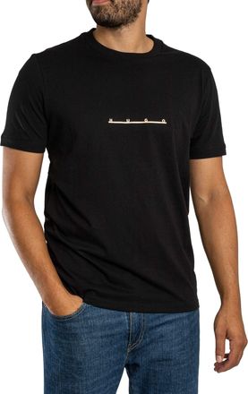 HUGO BOSS Datri Grafik-T-Shirt, Schwarz