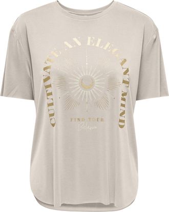 Only Onlfree Life S/S Print Top Box JRS