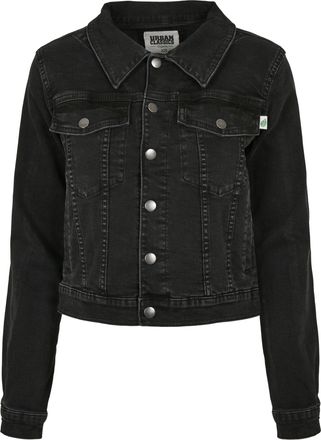 Urban Classics Damen Jeansjacke Ladies Organic Denim Jacket, Farbe black washed, Gr&ouml;&szlig;e 4XL