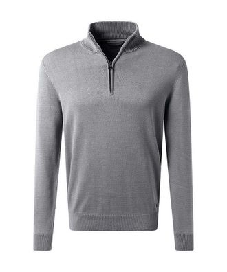 Pierre Cardin Strickpullover mit Troyer Kragen