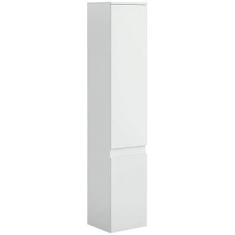 Kleankin Badezimmerschrank, Hochschrank mit 5 Ebenen, Badschrank mit Kippschutz, Aufbewahrungsschrank f&uuml;r Badezimmer, Wei&szlig;, 30 x 28 x 152,5 cm