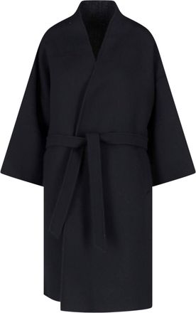 Fendi Mantel Aus Reiner Schurwolle Mit G&uuml;rtel