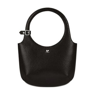Courr&egrave;ges Schwarze Seiden- & Nylon-Taschen - - Bags - Damen - Schwarzk - ONE SIZE