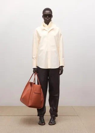 Mango Blouse &agrave; col combin&eacute; jaune - Femme - XS-S - MANGO