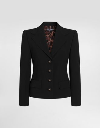 Dolce & Gabbana Single-breasted Jacket - Frau Blazer Schwarz 42