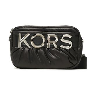 Michael Kors Logo Plaque Crossbody Bag - - Bags - Damen - Schwarzk - ONE SIZE