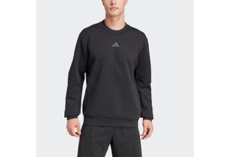 adidas Performance Sweatshirt DESIGNED FOR TRAINING RUNDHALS mit angesetztem B&uuml;ndchen, atmungsaktiv, normale Schnittform