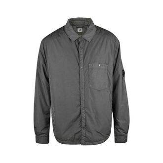 C.P. Company Chrome-R Lens Button Overshirt - - Jackets - Herren - Gr&uuml;n - 2XL