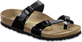Birkenstock 071091, Sandales femme - Noir (Schwarz Lack), - 43 M EU
