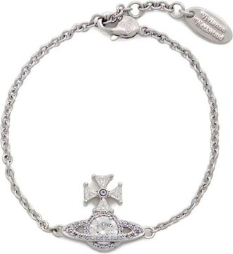 Vivienne Westwood Armband - Delicate Silver-Tone Planet Charm Bracelet - Gr. ONE SIZE - in Mehrfarbig - f&uuml;r Damen