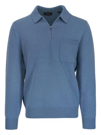 Vince Pullover mit Brusttasche - Blau