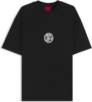 HUGO BOSS Hommes Dwresto T-Shirt en Jersey de Coton à Motif Boxe