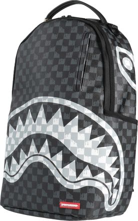 Sprayground BLACK AND WHITE DRIP CHECK SHARK BACKPACK