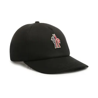 Moncler Homme, Accessoires, Noir, Taille: ONE Size Casquette Noire Baseball Style Grenoble
