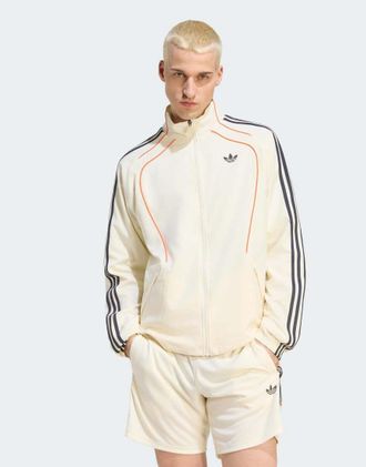 adidas Originals Teamgeist 26 Trainingsjacke in Cremewei&szlig;