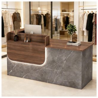 Generic LED-Lichtleiste f&uuml;r die Schublade der Rezeptionstheke Rezeptionstresen mit Theke Rezeptionstisch mit Stauraum Kassentresen f&uuml;r B&uuml;ro Einzelhandel Lobby