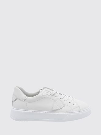Philippe Model Baskets basses Temple Low en cuir de veau lisse avec logo &Eacute;cusson