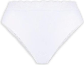 Hanro Femme, Sous-v&ecirc;tements, Blanc, Taille: 42 FR Culottes Maxi en Dentelle de Coton