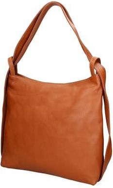 Gave Lux Sac &agrave; bandouli&egrave;re convertible en sac &agrave; dos pour femme en cuir v&eacute;ritable Made in Italy 37x37x9 cm GLX228105323FBG, Cuir fonc&eacute;, Taille unique
