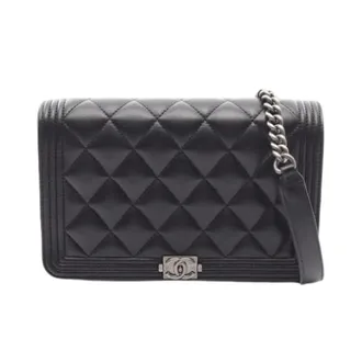 Chanel Sac bandouli&egrave;re en cuir dagneau doccasion - Femme - Pre-owned - Noir - Taille: ONE Size