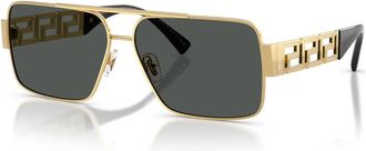 Versace Ve2290 Navigator Sonnenbrille - - Accessories - unisex - Gelb - 61 MM
