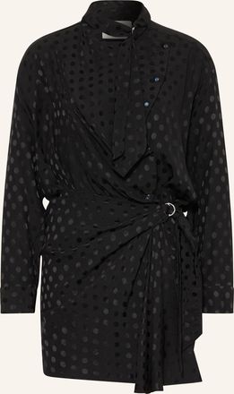 Isabel Marant Isabel Marant Jacquard-Kleid Ora Aus Seide schwarz